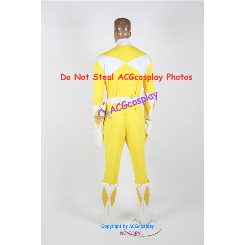 Morphin Power Rangers Yellow Ranger Cosplay Costume