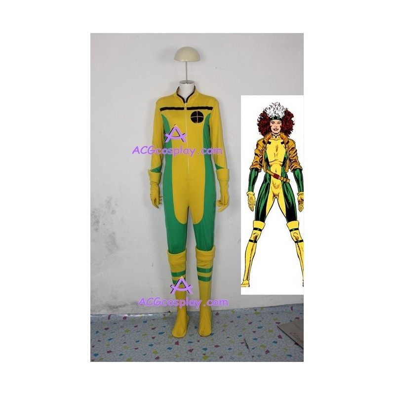 X-men Rogue cosplay costume jump suit style